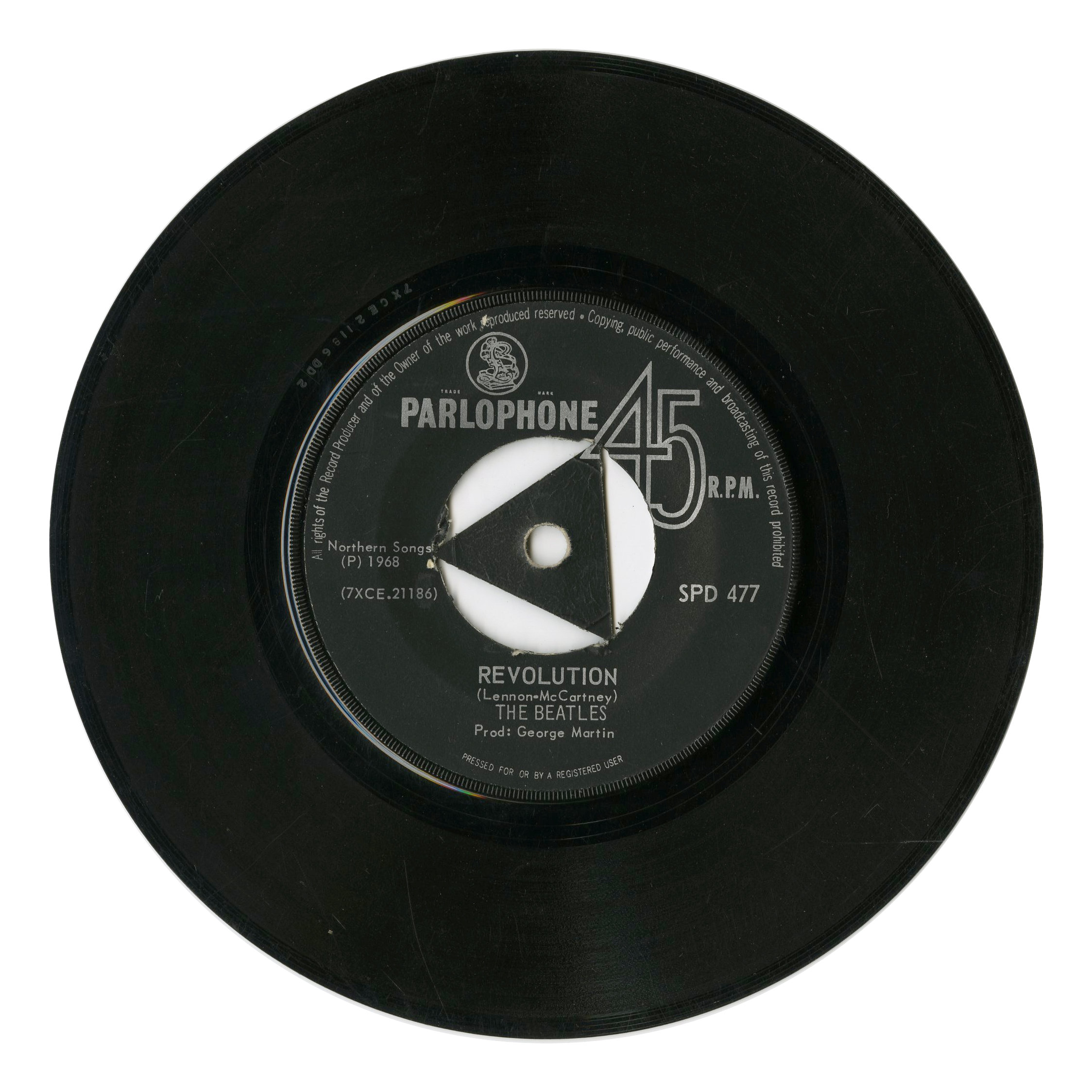 Lot 190 - The Beatles Hey Jude Revolution Tri Centre