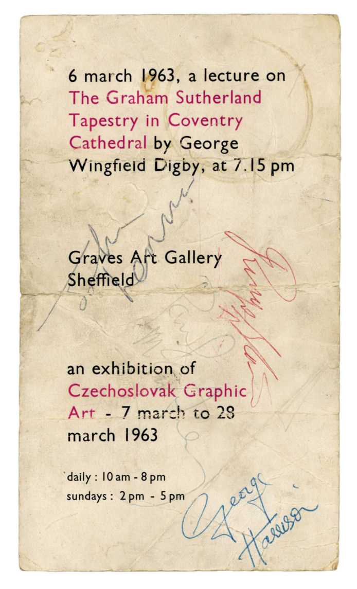 Lot 199 - The Beatles 1963 Sheffield Autographs (UK)