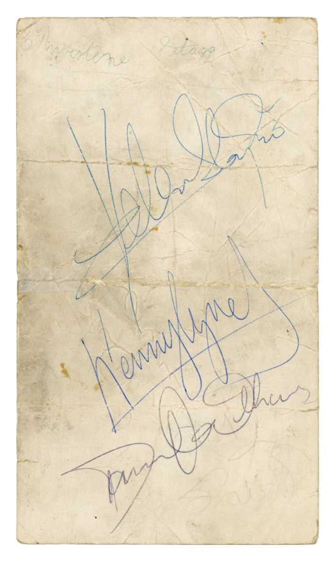 Lot 199 - The Beatles 1963 Sheffield Autographs (UK)