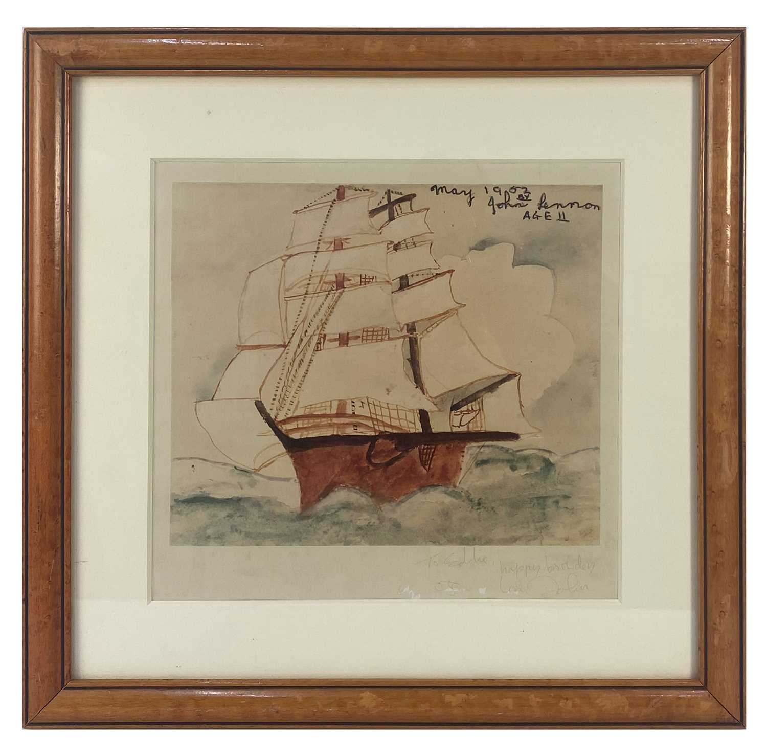 Lot 216 - John Lennon 1970s Autographed Walls