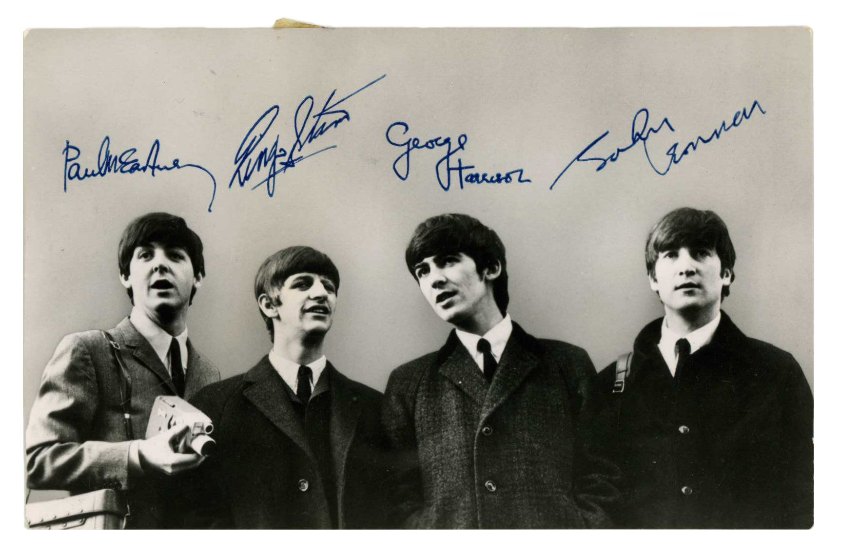 Lot 250 - Louise Harrison 1964 Signed Beatles