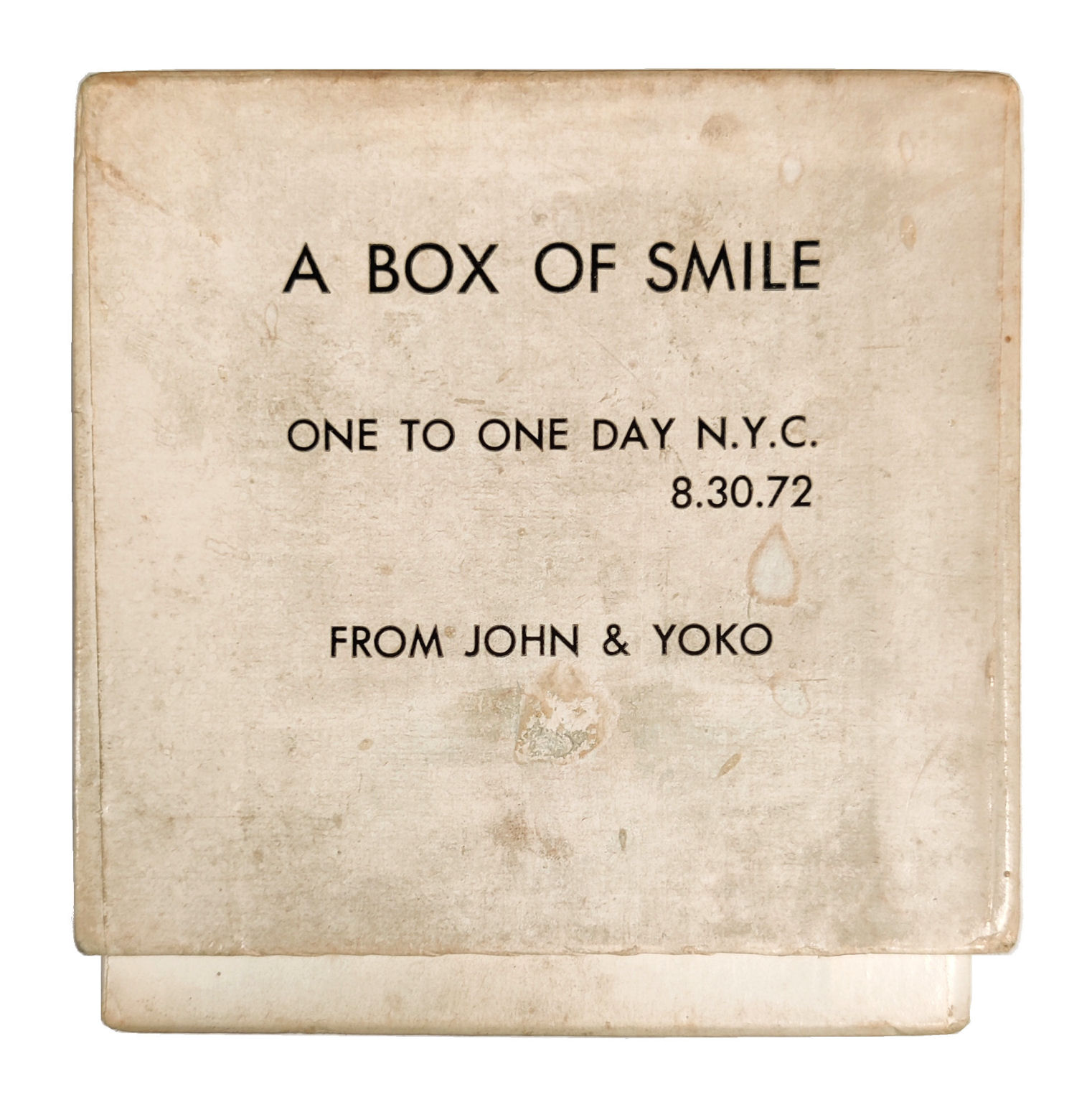 Lot 146 - John Lennon & Yoko Ono 1972 Box Of Smile