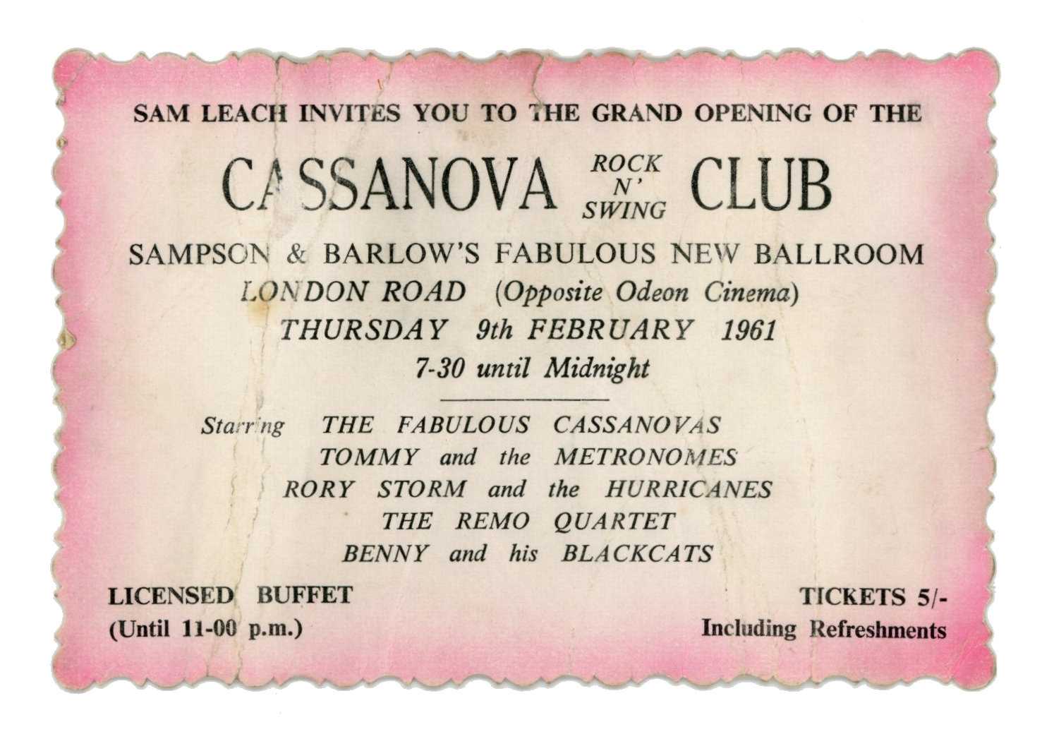 Lot 356 - Ringo Starr Rory Storm & The Hurricanes